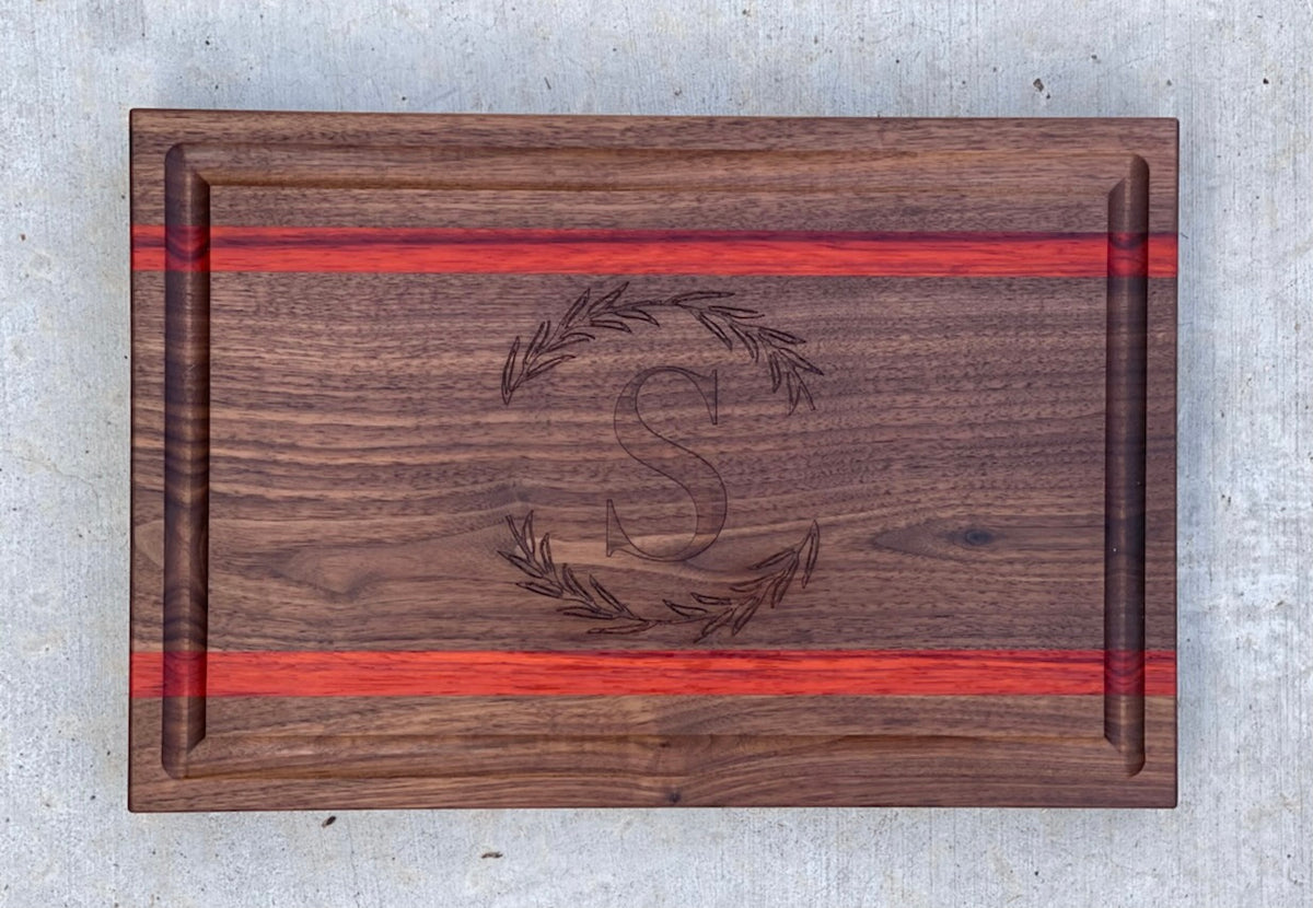 Monogram Chopping Block – Johnson Brothers Woodshop Designs